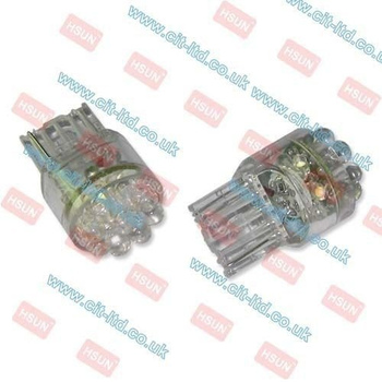 W21W LED Car Bulb 15x LED round led RED RED | Car LED Bulbs \ W21W W21 ...