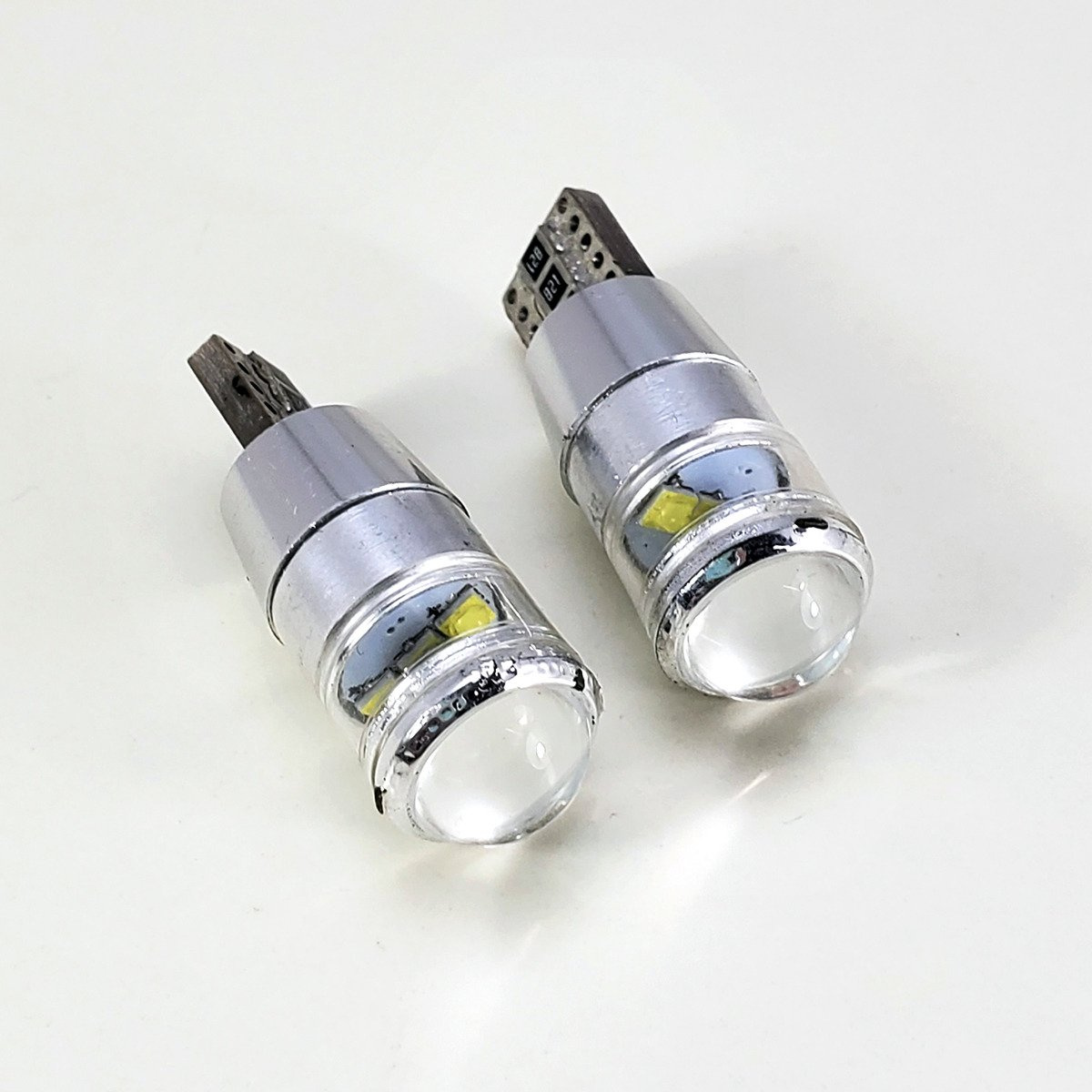 2x HQ Automotive W5W LED Bulb CanBus 3*5W High-Power Reflector WHITE ...