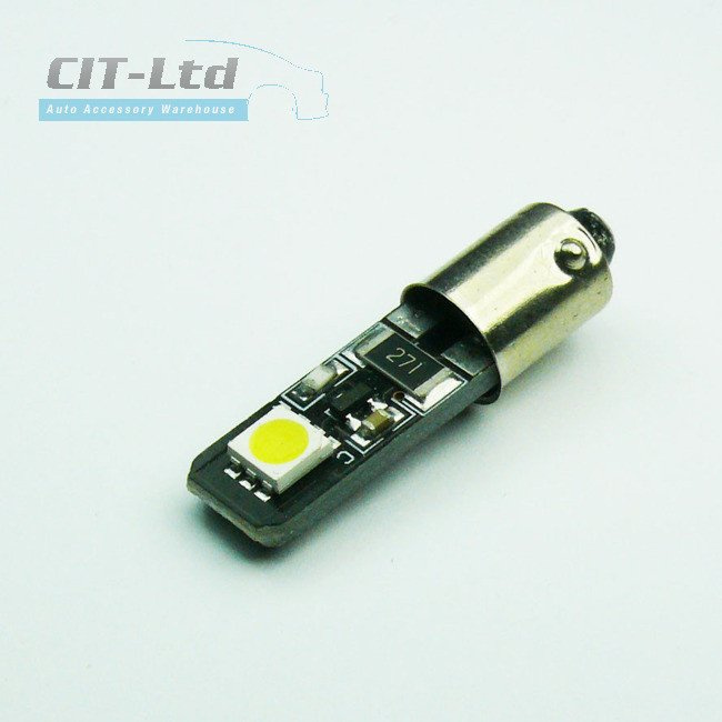 Car LED Light Bulb T4W 233 BA9S 2x SMD-5050 CanBus BLUE BLUE | Car LED ...