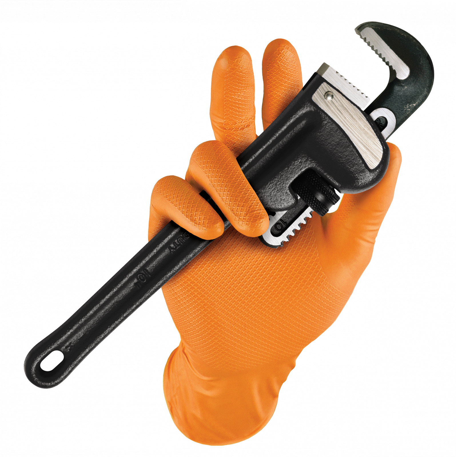 Grippaz 246 Disposable Nitrile Gloves size XL Powder-Free ORANGE XL ...