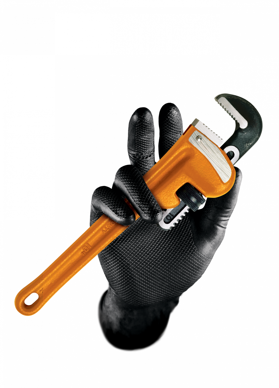 Grippaz 246 Disposable Nitrile Gloves size XXL Powder-Free BLACK XXL