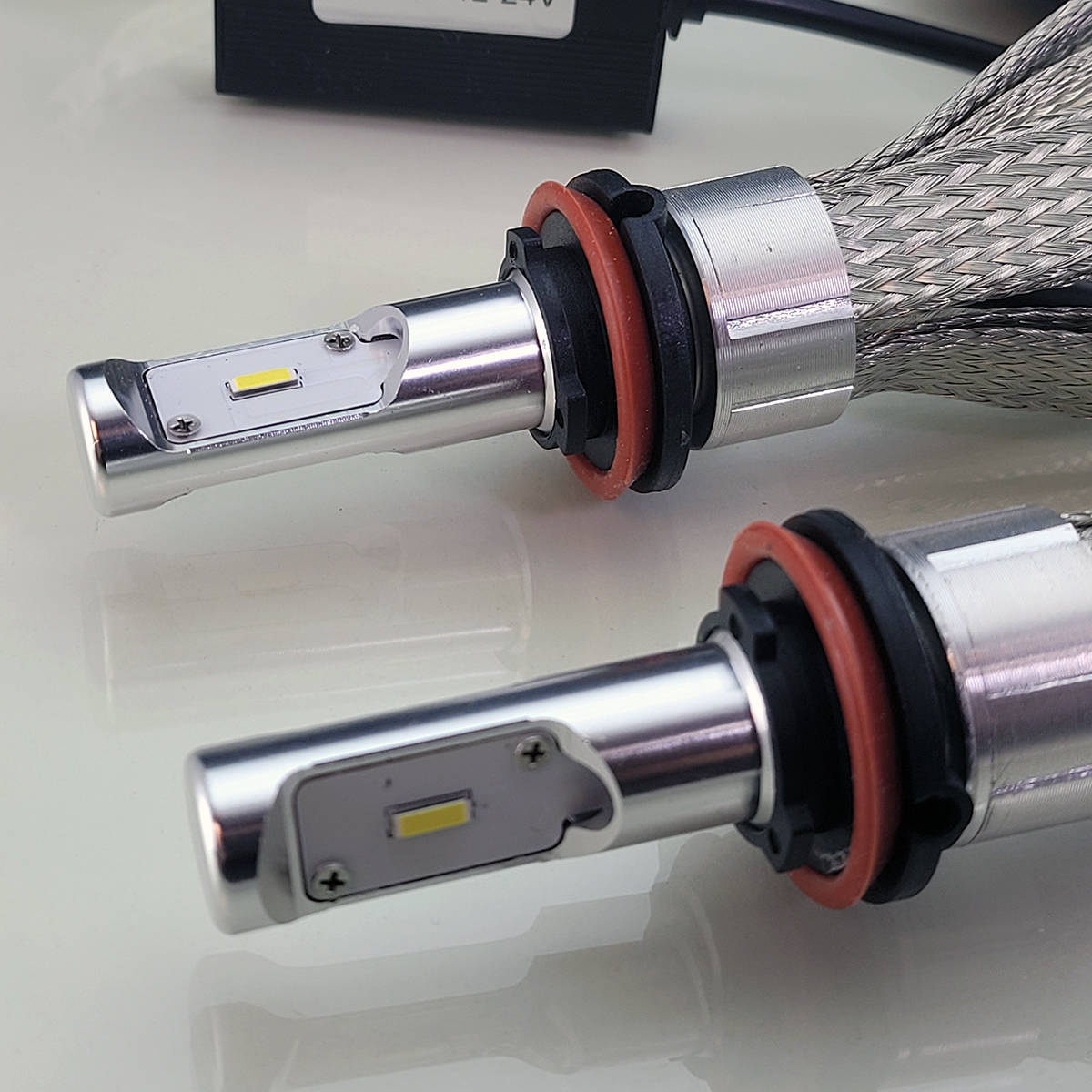 H11 LED Headlamp or Fog Lamp Conversion KIT 5600lm with cooling strips ...