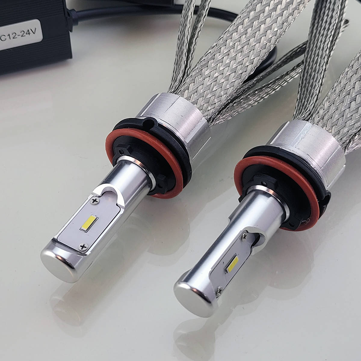 H11 LED Headlamp or Fog Lamp Conversion KIT 5600lm with cooling strips ...