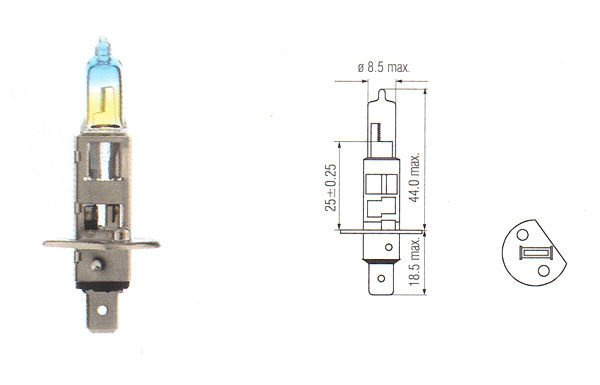 Halogen Bulb H1 Rainbow 24V 70W | Halogen Bulbs