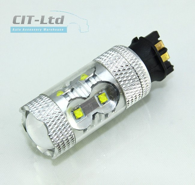 PW24W LED Bulb 50W High-Power LED with lens (10*5W LED) WHITE WHITE ...