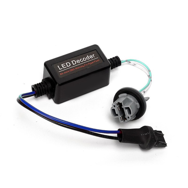 W21/5W (7443) LED Resistor/Decoder/ Warnning Can Bus Conceller Plug ...