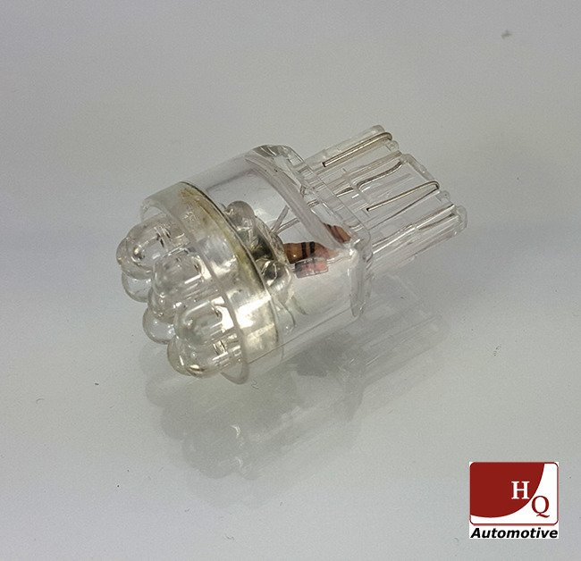 W21/5W LED Car Bulb 15x LED round led WHITE WHITE 6000K | Car LED Bulbs ...