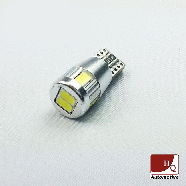 W5W 6-LEDs SMD-5630 Car LED Bulb Car Light Bulb CanBus WHITE | Car LED ...