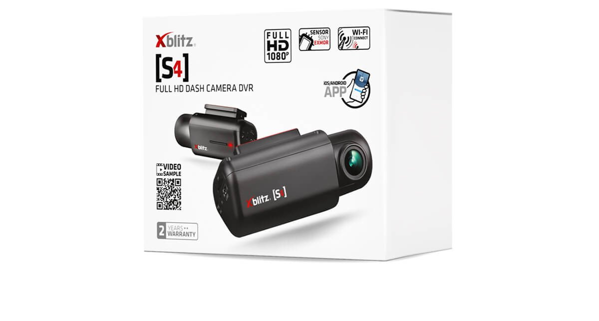 XBLITZ S4 Car Camera DVR Video Recorder Mobile App G-Sensor Dashcam