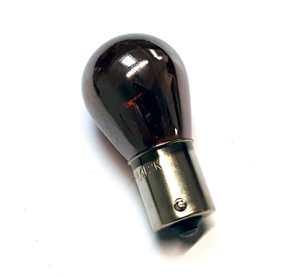 Car Indicator Bulb PY21W BAU15s 581 glass Silver Chrome Amber ...