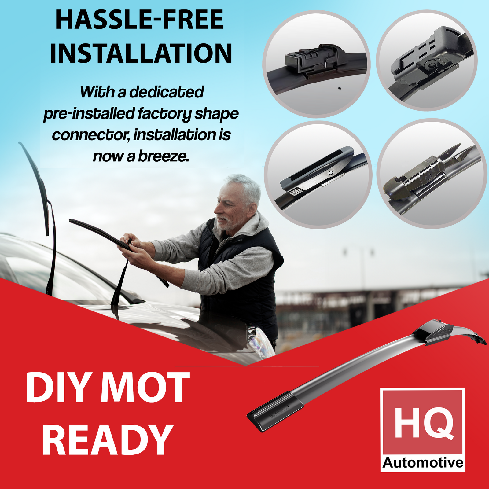 HQ Automotive Rear Wiper Blade for BYD Seal U SUV (2024 and later) 10 ...