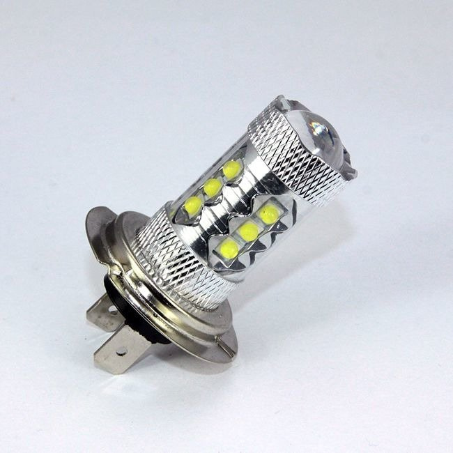 LED Bulb H7 477 80W LED 16*5W High-Power XBD with lens WHITE | Car LED Bulbs \ H7 H4 H1 H3 H4 ...
