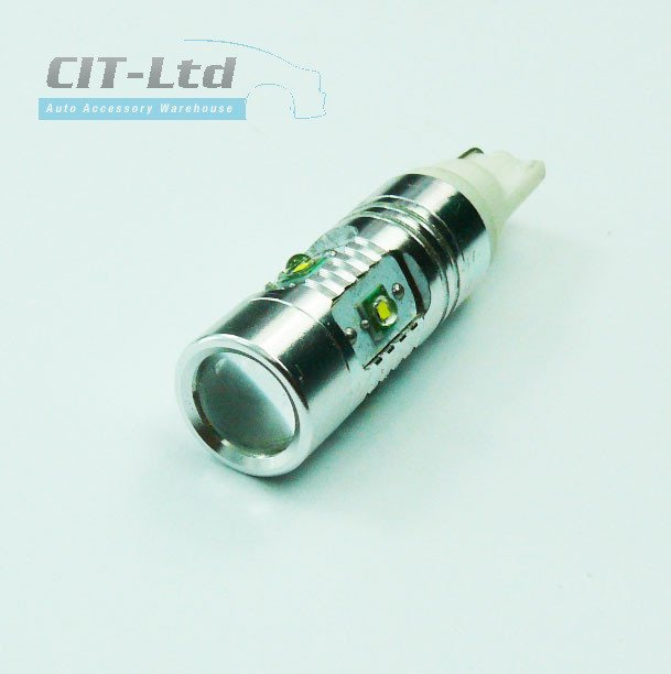 LED Bulb W5W 25W with lens (5*5W High-Power LED) WHITE | Car LED Bulbs ...