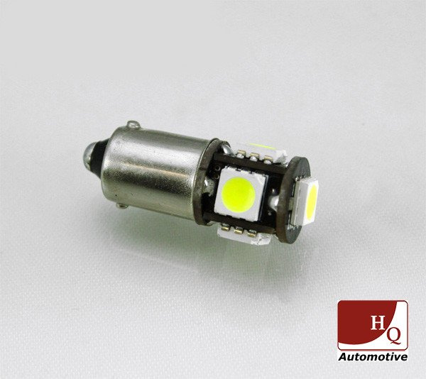 Car LED Light Bulb T4W 233 BA9S Short 5x SMD-5050 CanBus BLUE BLUE ...