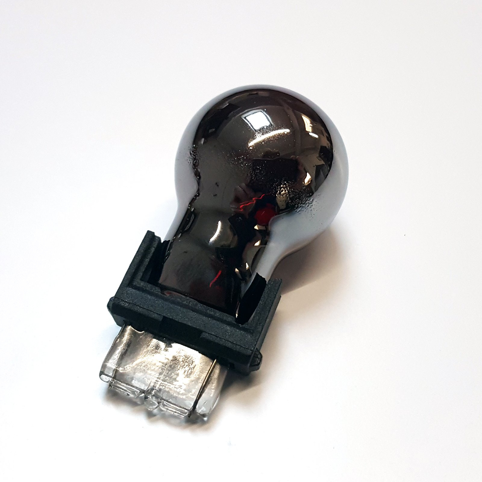 P27W 3156 180 W2.5x16d 12V 27W SILVER CHROME MIRROR RED Stop/Tail Car ...