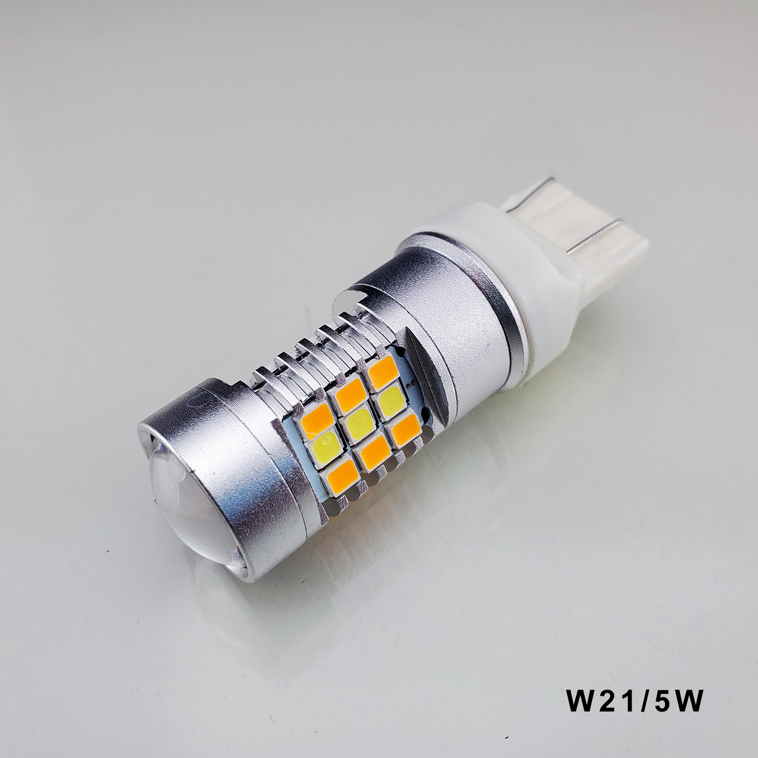 Car LED Bulb P21/5W W21/5W P27/7W 22x SMD-5630 Dual-colour WHITE/YELLOW ...