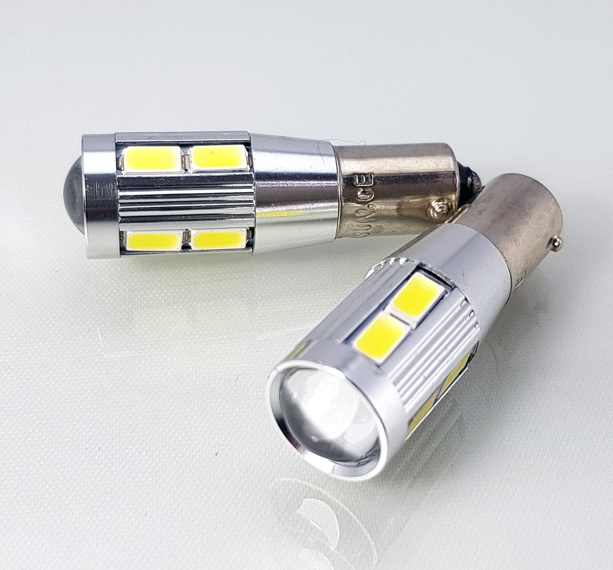 2x H6W (BAX9S) 8x SMD-5630 + High-Power Samochodowa Żarówka LED CanBus ...